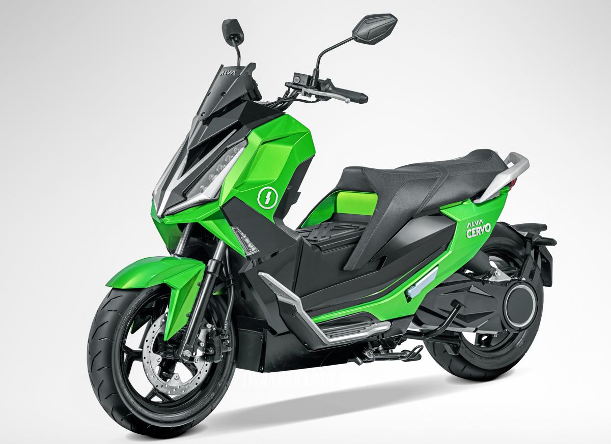 อินโดฯ เปิดตัว 2023 Alva Cervo Electric Motor สกูตเตอร์ไฟฟ้าลุยน้ำท่วมได้!!